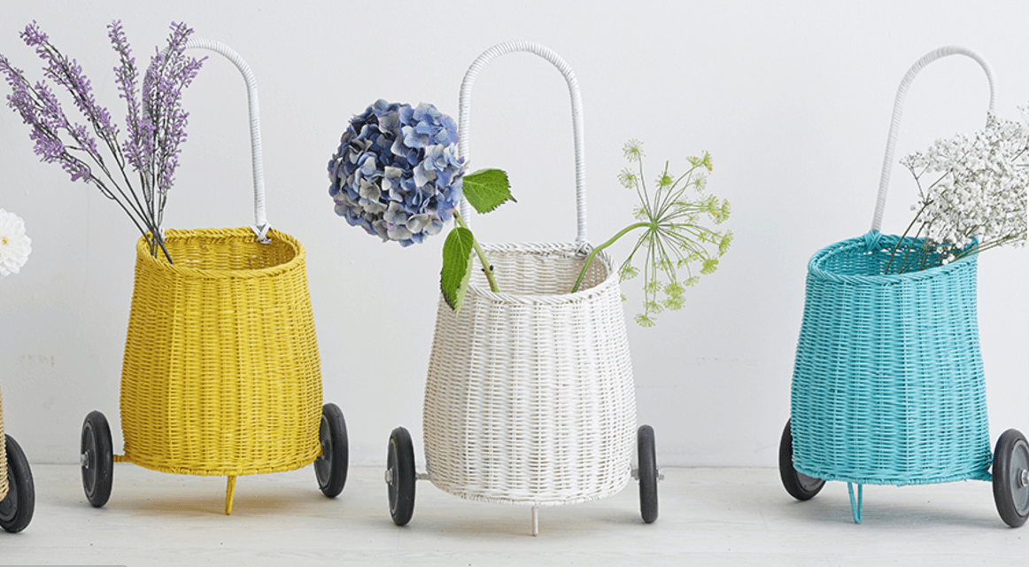 The Luggy-pull-along basket-adult-market basket-sydney-Olli Ella – The ...