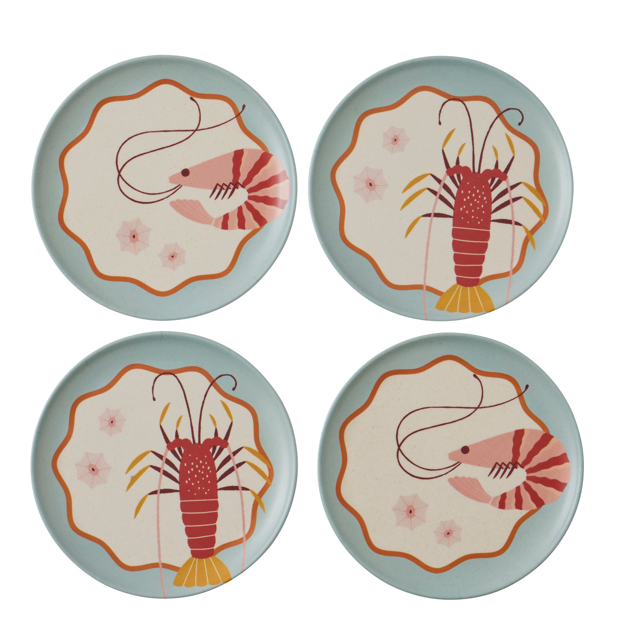 Shack Set of 4 Bamboo Fibre Plates – The Corner Booth