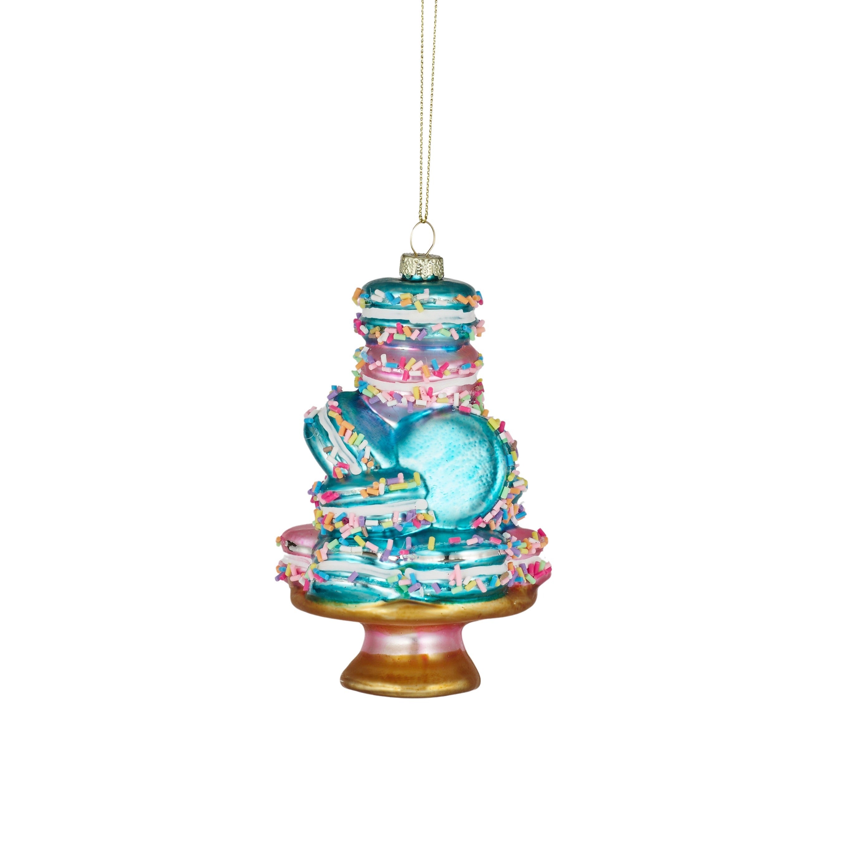 Macaron Stack Glass Decoration Multi – The Corner Booth